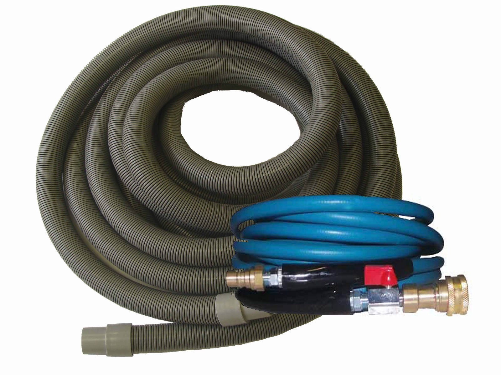 Carpet cleaning vacuum solution wand hoses with cuffs and quick ...
