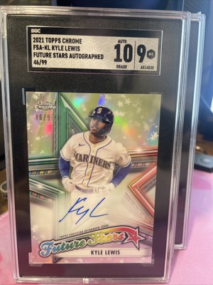 Kyle Lewis 2021 Topps Chrome Future Stars Autograph #13/99 (FSA-KL). | eBay