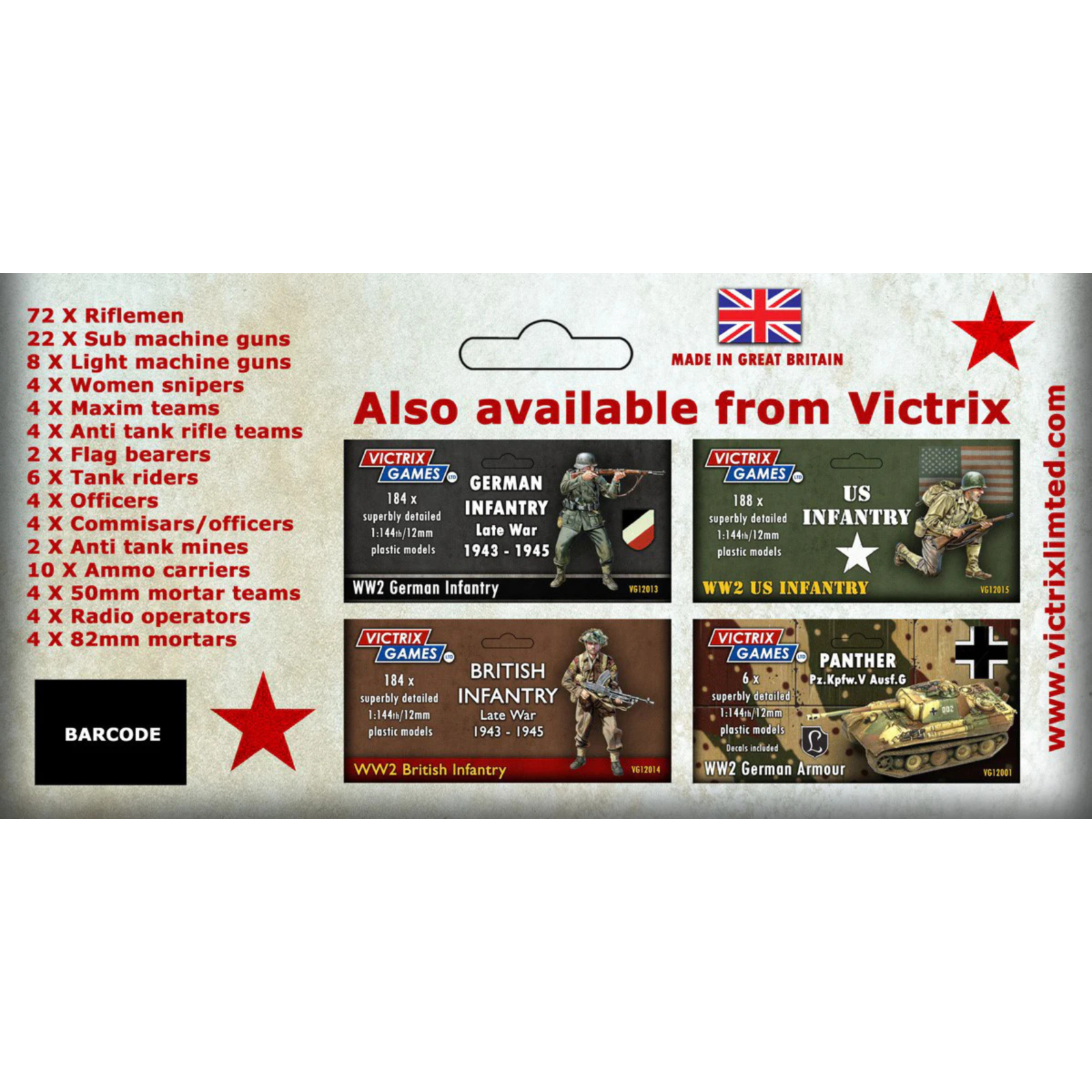 Victrix Games Soviet Infantry and Heavy Weapons WW2 Miniatures | eBay