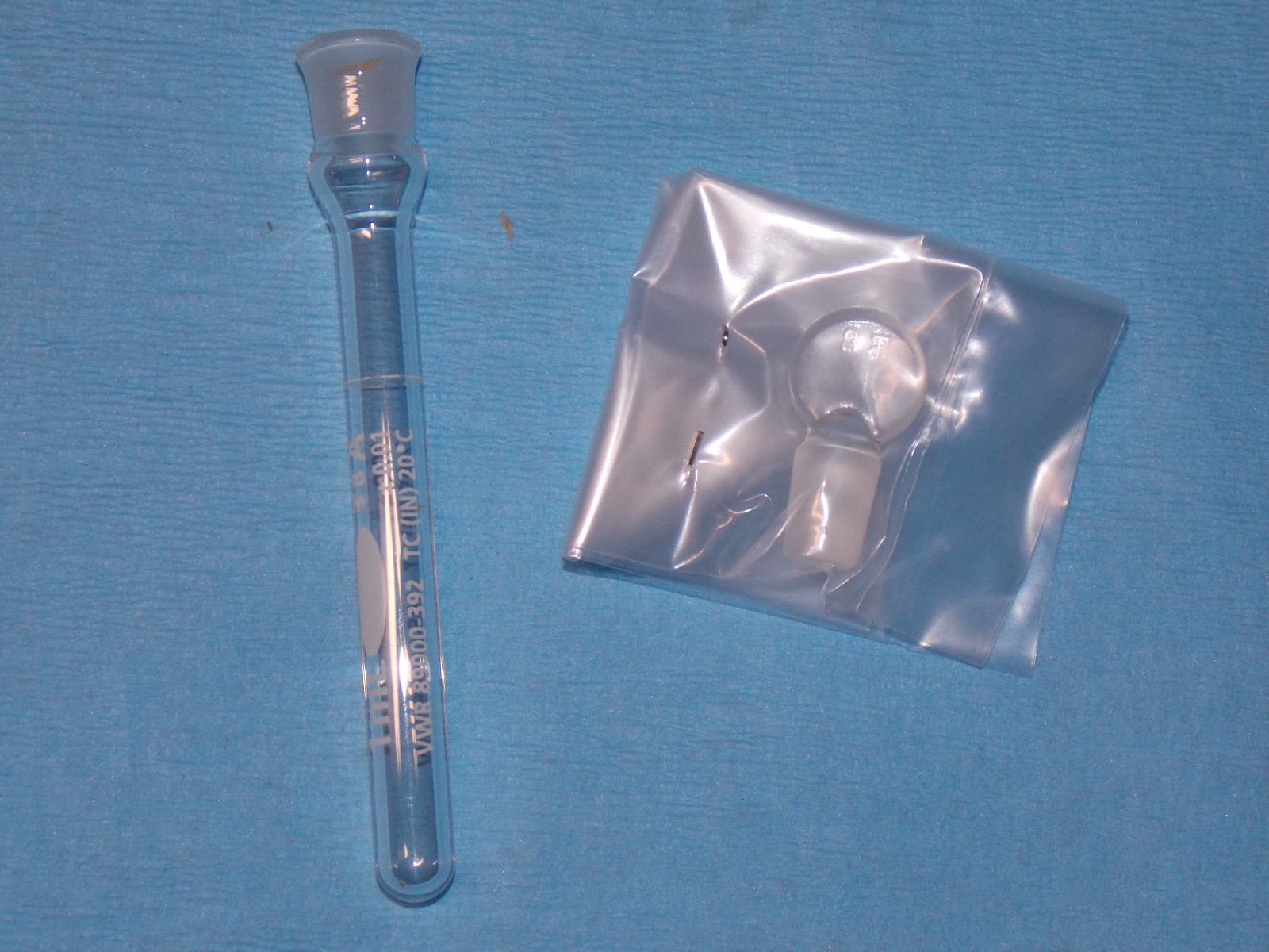 89000-392 VWR FLASK VOLUMETRIC CLASS A WITH STOPPER 1ML CASE OF 8 NEW ...