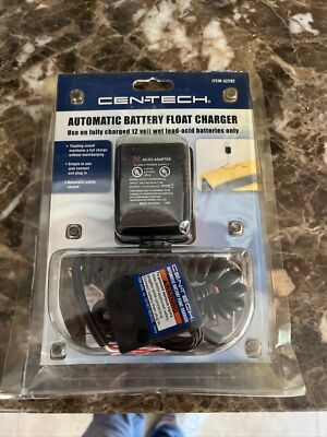 Cen-Tech Automatic Battery Float Charger 12V Trickle Motorcycle Car ...