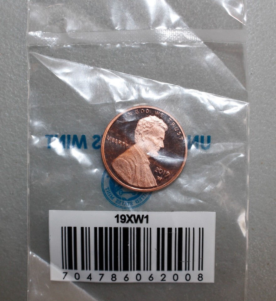 2019 W PROOF Lincoln Shield One Cent Coin West Point Mint Package and ...