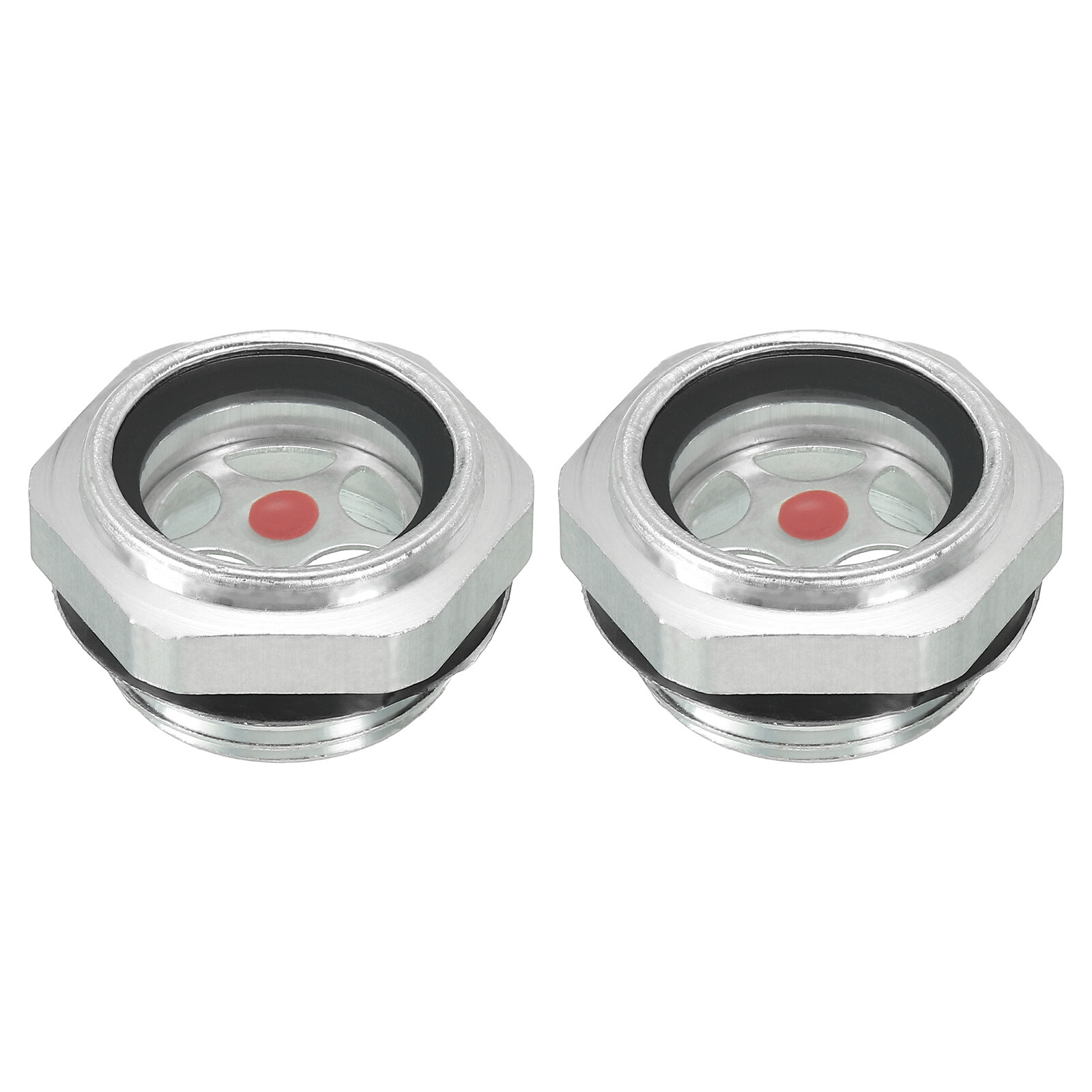 Air Compressor Oil Sight Glass, 2 Pack G 3/4" Aluminum Oil Liquid Level ...