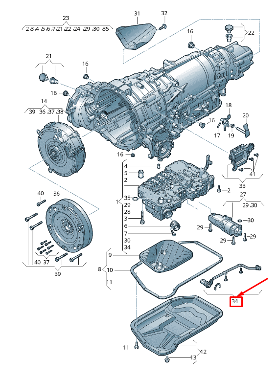AUDI A6 Avant C7 Automatikgetriebe-Kabelbaum 0BW927363, NEU, Original ...
