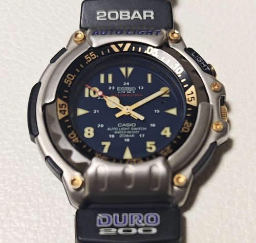 Excellent condition CASIO DURO DRO 210 QZ QUARTZ AUTO LIGHT analog ...