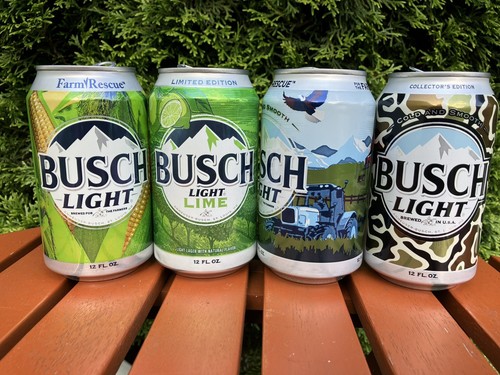 Busch Light 2025 Collector Can Lot 4 Top Opened Empty New Lime First ...