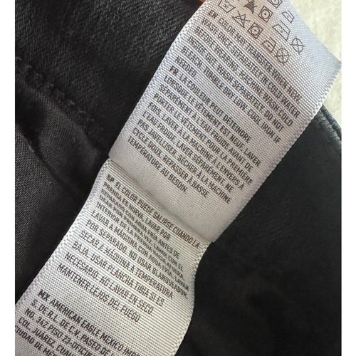 American Eagle Super Stretch X4 Womens Size 8 Regular Black Hi - Rise ...