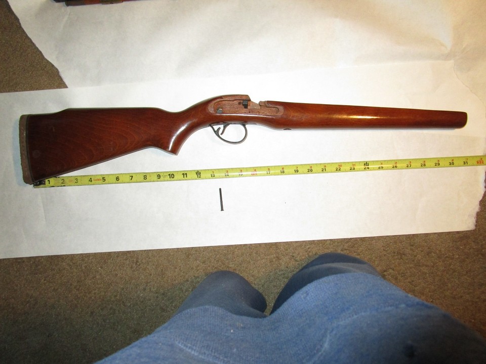 vintage CVA STALKER BLACK POWDER RIFLE STOCK 15/16 inch w/ trigger ...