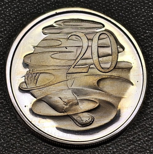Rare Unc 1966 Australia Proof 20 Cent Coin Blue Toning Platypus ...