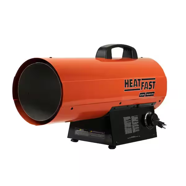 Heatfast Portable 120K BTU Space Heater Construction LP Gas Forced Air ...