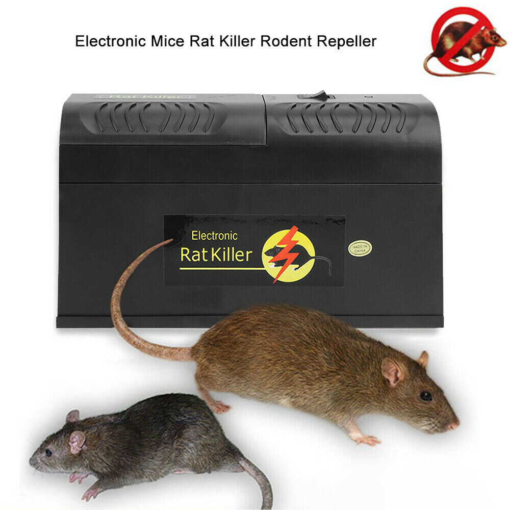 Electric Rat Killer High Voltage Electronic Rodent Mouse Trap Zapper ...