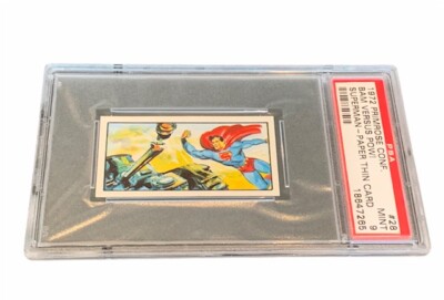 Superman Primrose DC Comic 1968 Trading Card Justice League #28 PSA 9 ...
