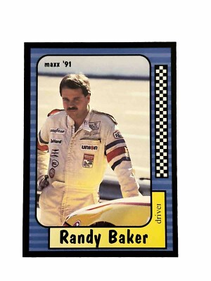 Brand New: Vintage 1991 Maxx Randy Baker NASCAR Driver Rookie Trading ...