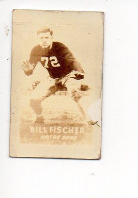 1948 Topps Magic Football Card #5c-Bill Fischer-Chicago Cardinals G-Vg ...