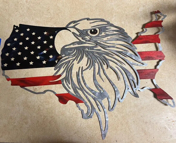 American Eagle Outline American Eagle Flag Wallpaper Wall Mural By