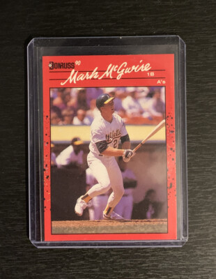1990 Donruss Mark McGwire ERROR Baseball Card (No Dot After Inc) RARE ...