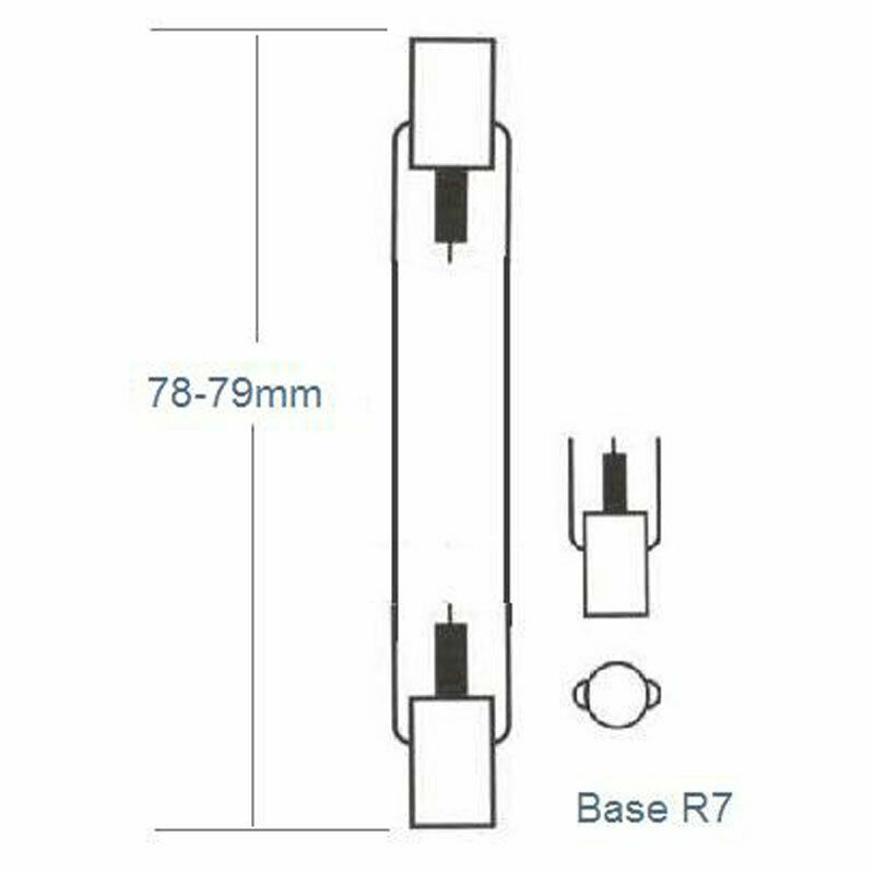 Halogen R7s Floodlight Linear Security light Bulb 78mm J78 80w 120w ...
