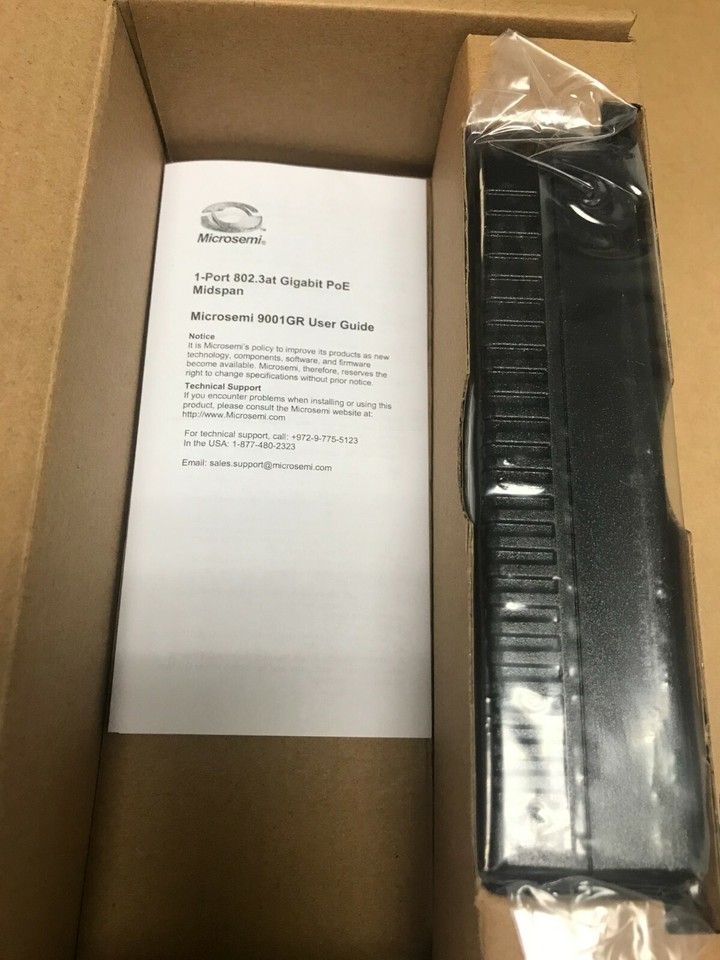 Microsemi PD-9001GR/AT/AC Single-port Gigabit PoE Midspan | eBay