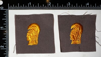 WWII US Army WAC Women’s Army Corps Branch Taupe Insignia PAIR Patch | eBay