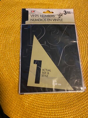 Vinyl Numbers 2" Size 3 Sheets | eBay