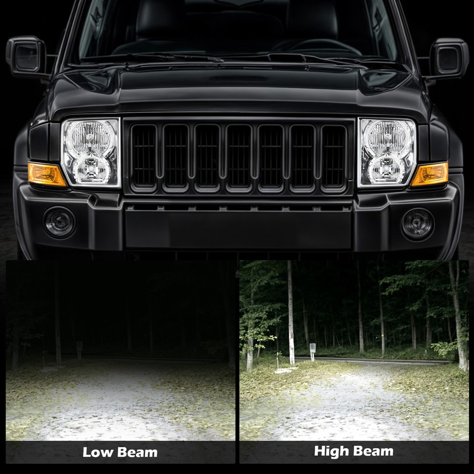 For 2006-2010 Jeep Commander Headlight Assembly Set Left + Right ...