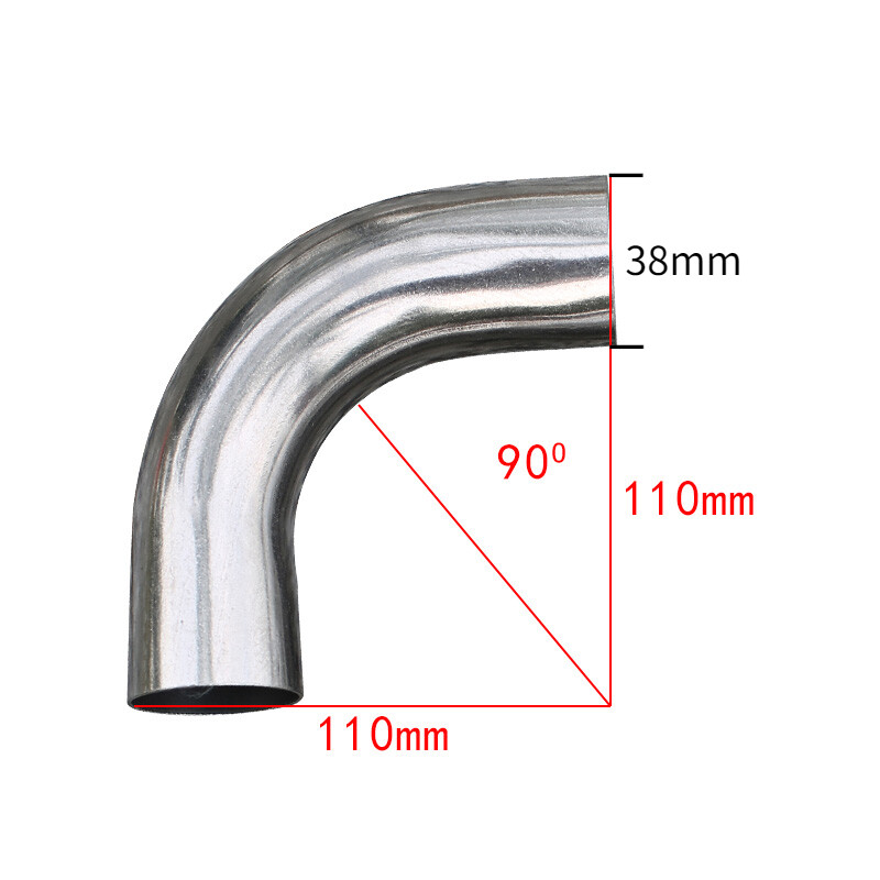 Edelstahl Ellenbogen 90 Grad Dorn Biegung 90° Rohr Poliert Selbermachen ...
