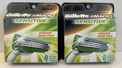 16 Gillette Mach3 M3 Sensitive Power Mach 3 Razor Blade Refill ...