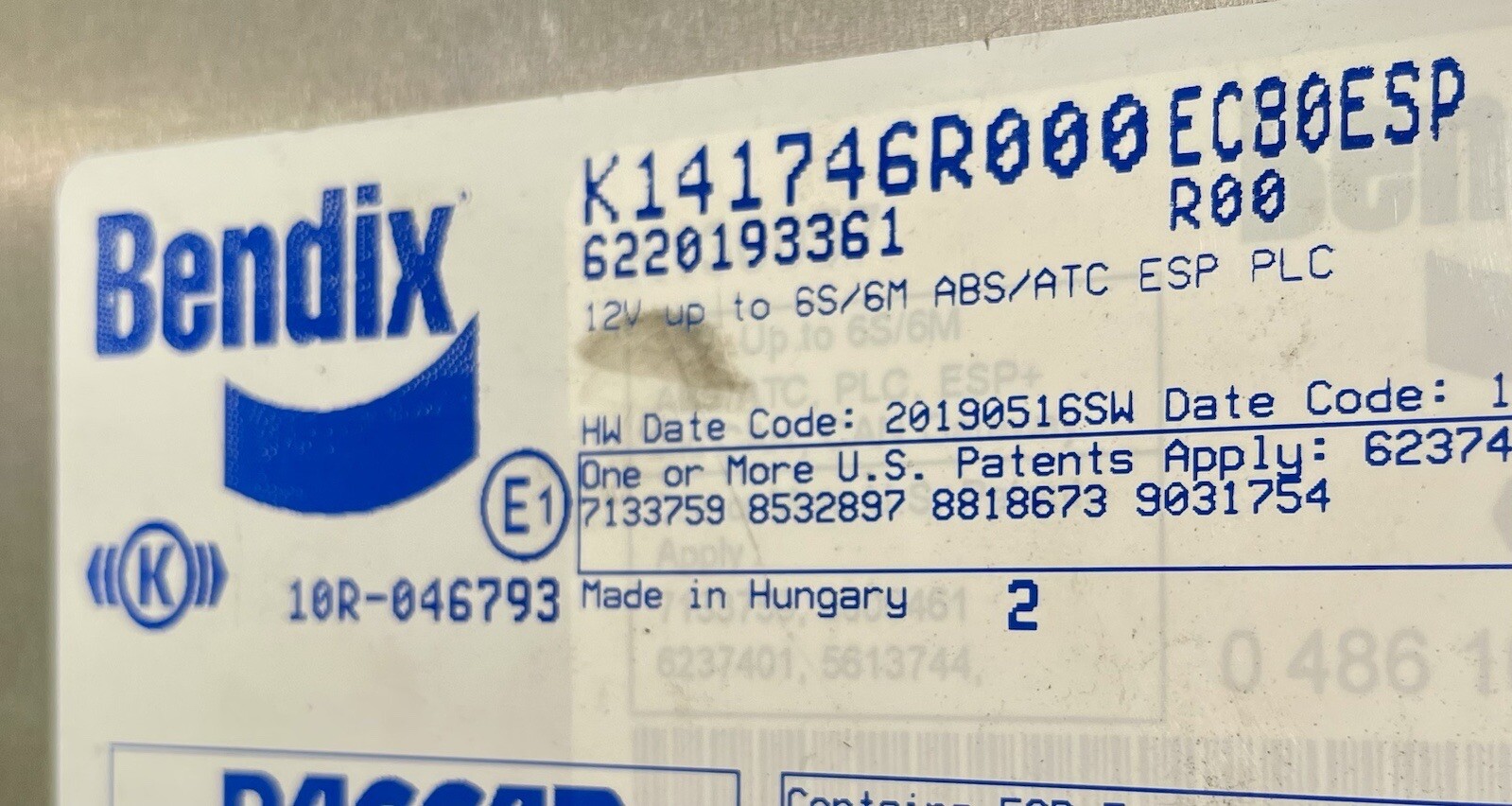 2017 Bendix 10r-046793 BCM ABS & Brake Control Module for sale online ...