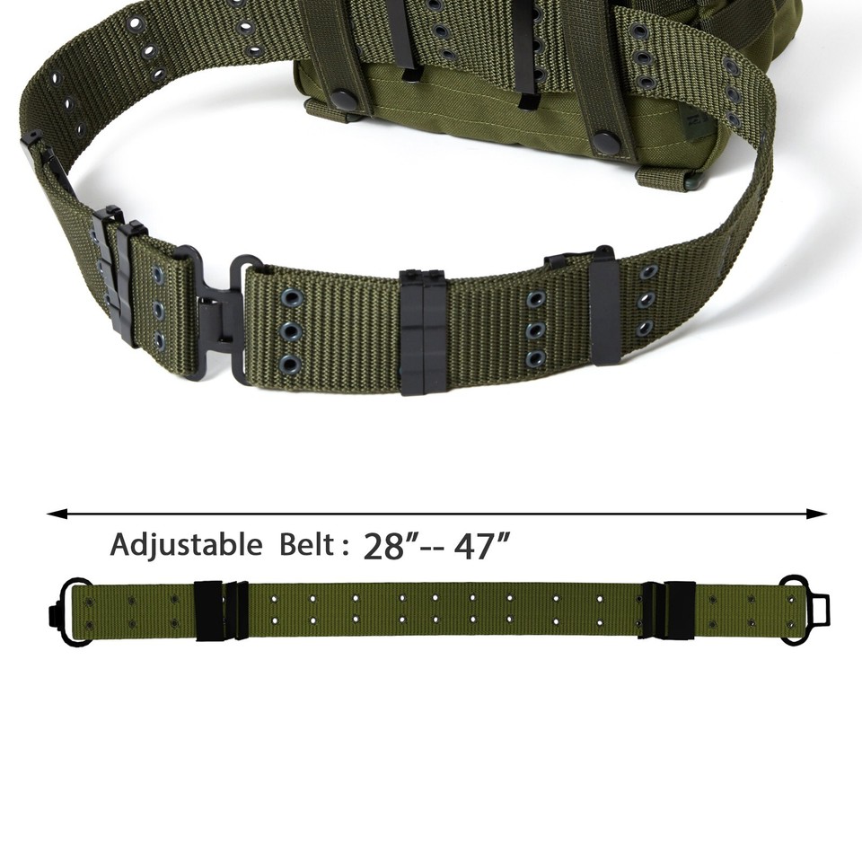 ALICE Yoke Harness OD Green Set Lightweight US Butt Pack Tactical Waist ...