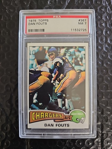 DAN FOUTS PSA 7 NM 1975 Topps HOF Rookie RC Card #367 San Diego ...