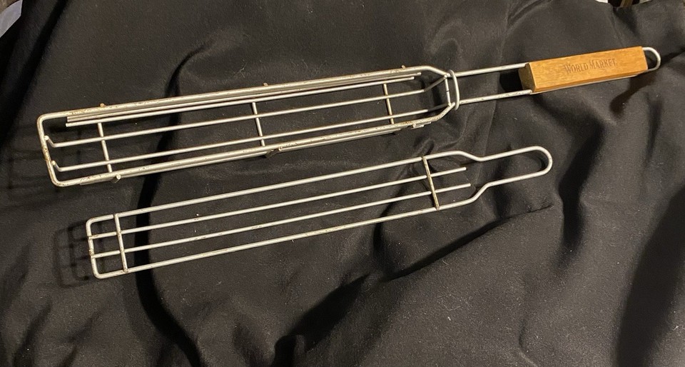 Camping Barbecue Grilling Baskets Charcoal Outdoors Tools Portable Non ...