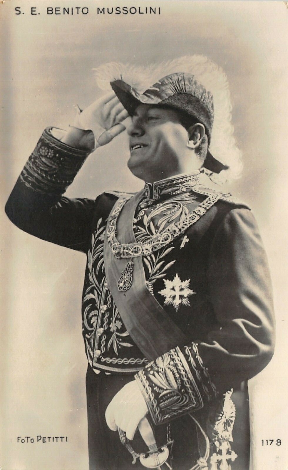 C1032) MUSSOLINI DIVISA DA PRIMO MINISTRO. | eBay