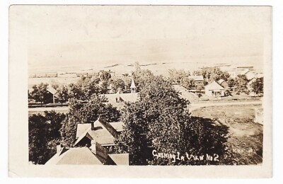 1900's RPPC CUSHING IOWA PANORAMIC VIEW VINTAGE REAL PHOTO POSTCARD IA ...