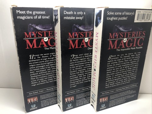 Mysteries Of Magic Set VHS - Lot Of 3 Unapix entertainment | eBay