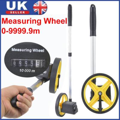 9999.9M Distance Measuring Wheel Tape Meter Land Trundle Walking ...