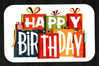 TARGET Happy Birthday ( 2011 ) Gift Card ( $0 ) - RARE | eBay
