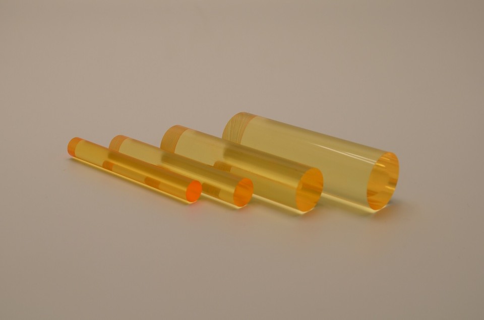 Acrylic Rods Fluorescent Perspex 4 Sizes & 5 Colours Light Emitting ...