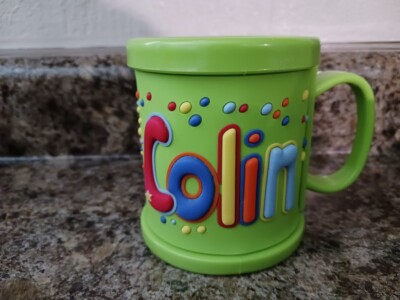 Name: COLIN - NEW Personalized Childs Kids Mug Cup Plastic 3D John ...