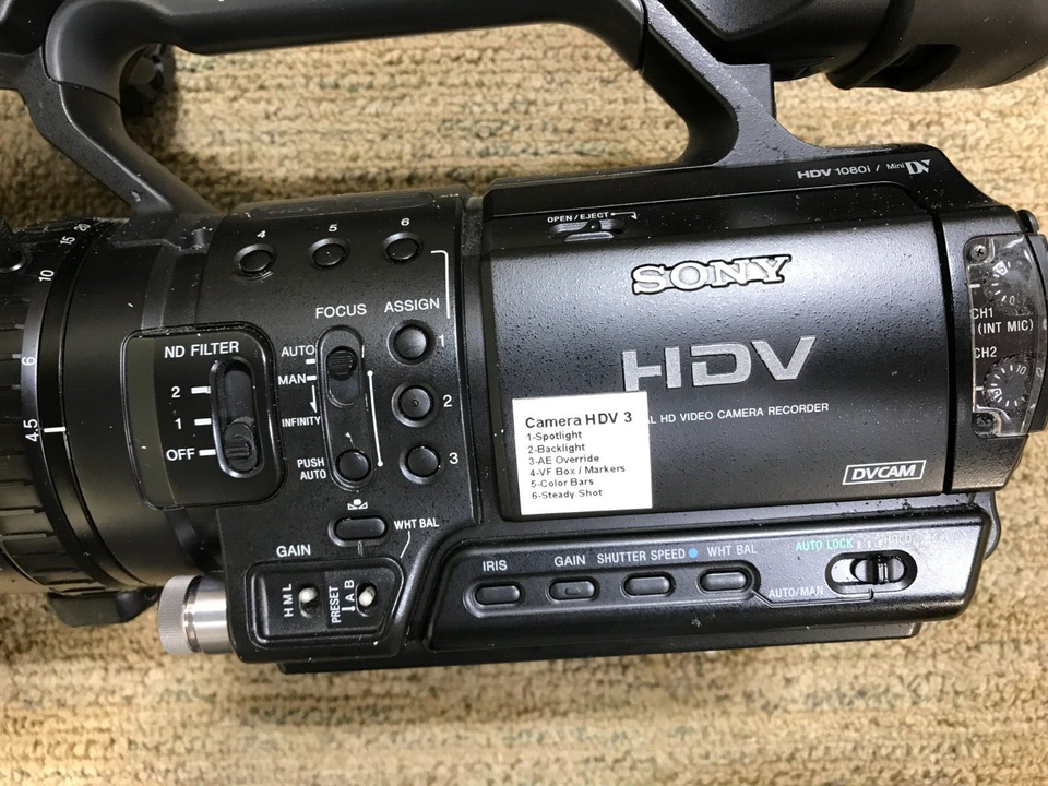 Sony HVR-Z1U Professional HDV Camcorder Video Camera High Definition ...