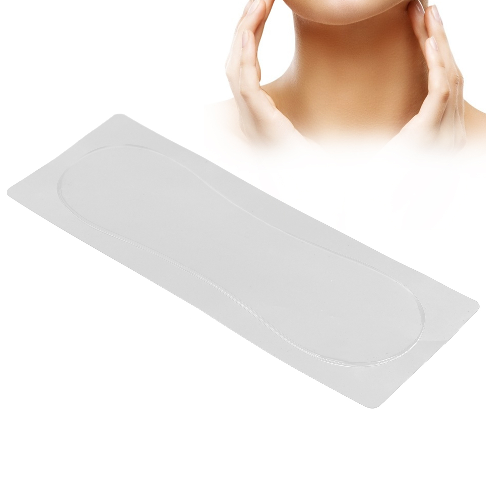 Transparent Neck Wrinkle Smoothing Pad Silicone Anti Wrinkle Neck Patch ...