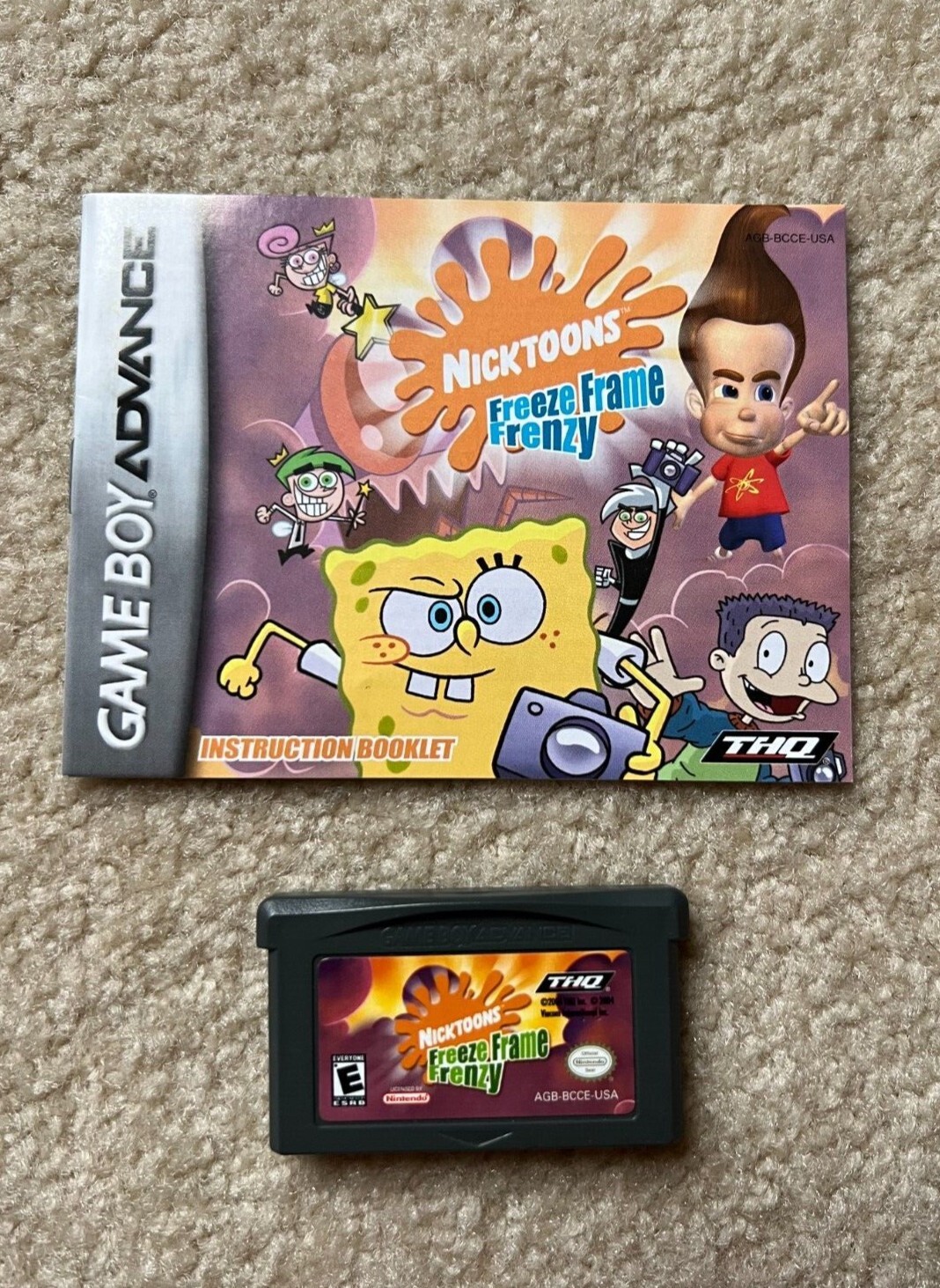 Nicktoons Freeze Frame (2004) Nintendo Game Boy Advance W/ Manual ...