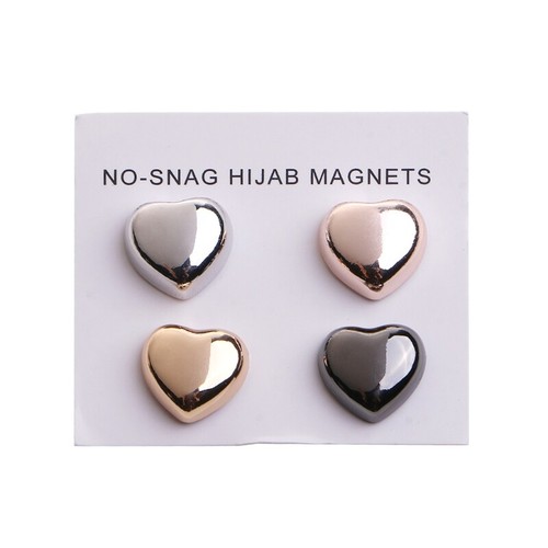 4 Pairs Silk Scarf Buckle Magnetic Scarf Brooch Magnetic Button Brooch ...