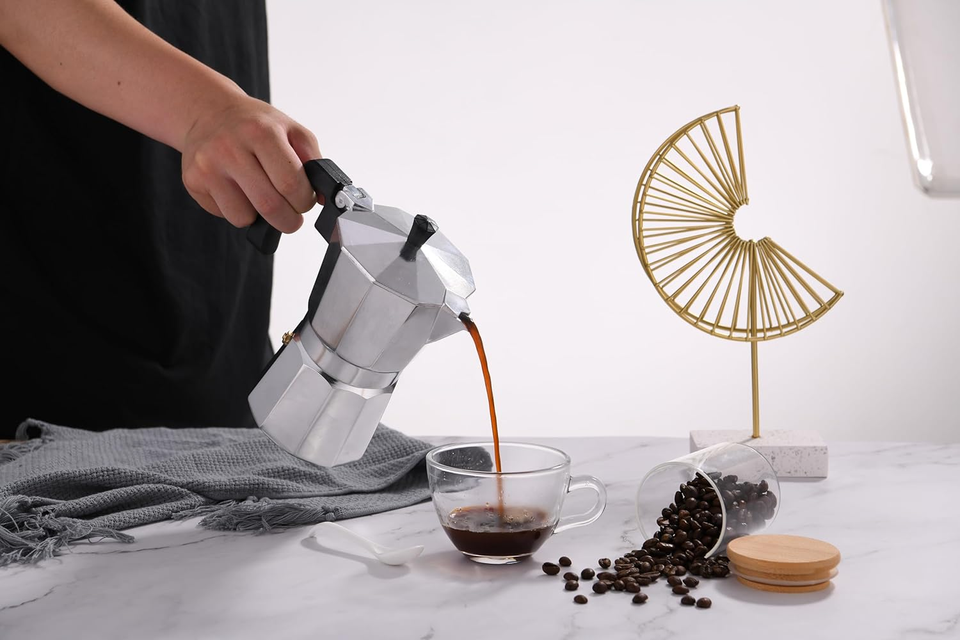 Cafetera Italiana Greca Cubana de Estufa para Cafe Expreso Capuchino ...