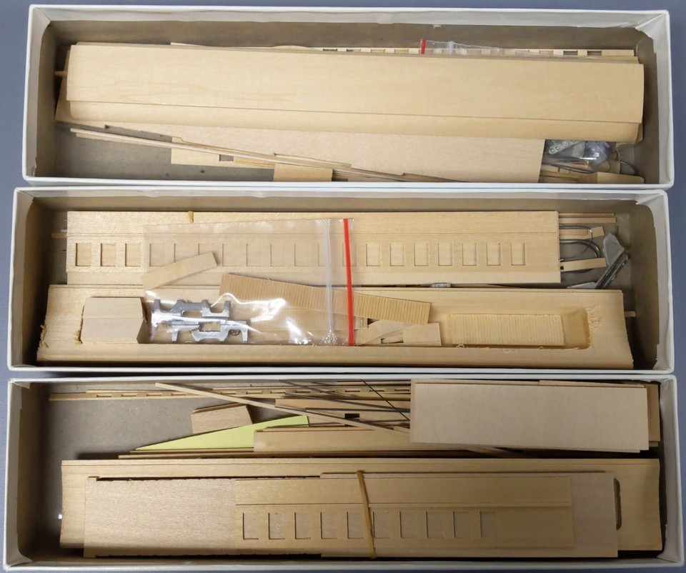Northeastern Scale Models HO Scale Assorted Wooden Passenger Car Kits ...