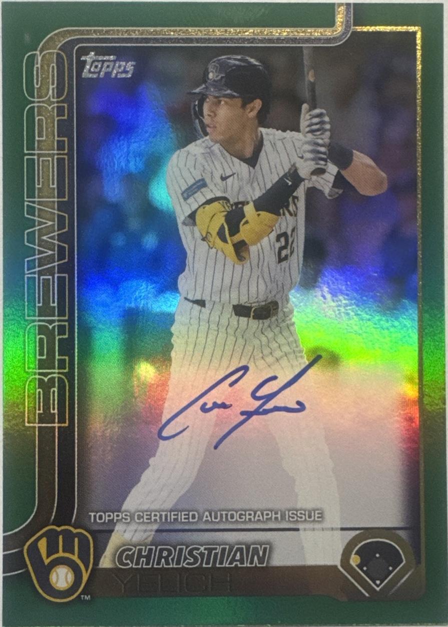2025 Topps Series 1 - Flagship Real One Autographs Christian Yelich #49 ...