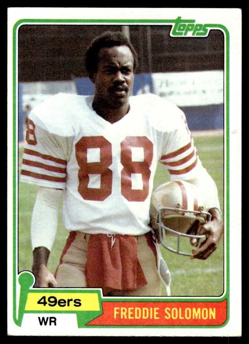 1981 Topps Freddie Solomon San Francisco 49ers #148 | eBay