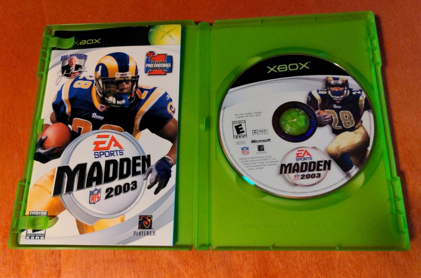 Madden NFL 2003 Microsoft XBOX EA Sports Electronic Arts Football ...
