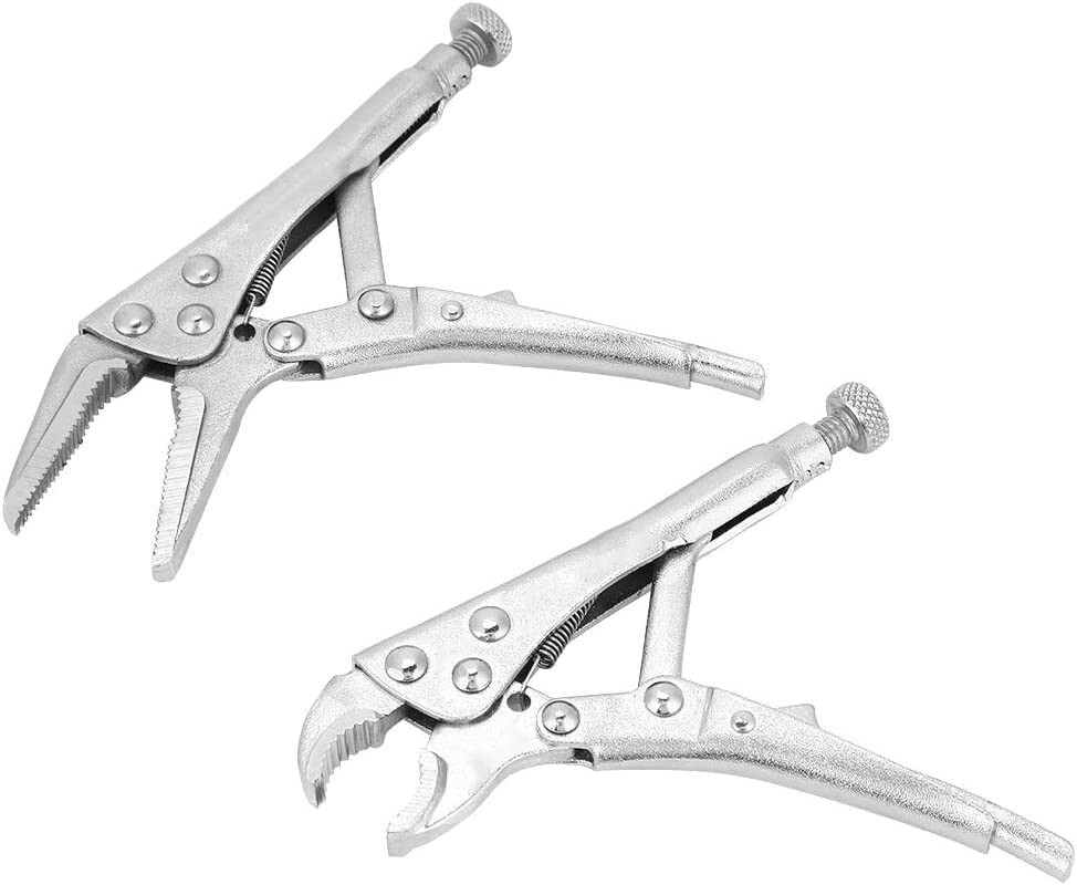 2pcs Mini Locking Pliers Mole Grips Vice Grip Clamp Clamps Adjustable ...