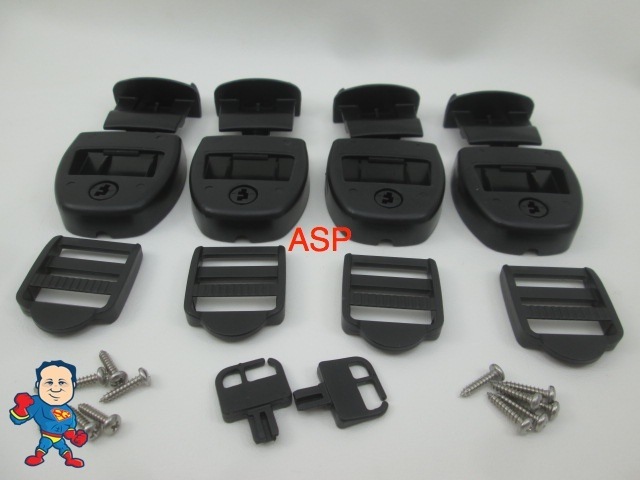4X Spa Hot Tub Cover Latch Strap Repair Kit, Key Hot Spring Caldera ...