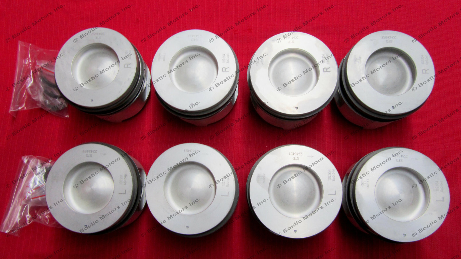 6.6L Duramax LB7 Pistons 2001-2005 +.020 Size Right&Left side w/ rings ...